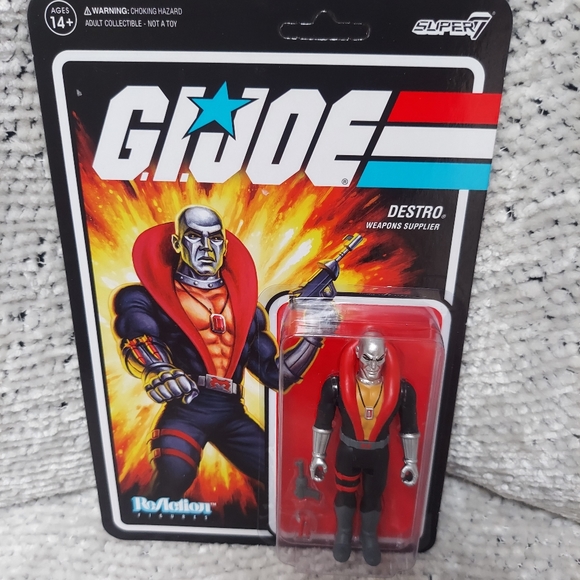 Super 7 | Toys | Gi Joe Destro Reaction Super 7 Figure | Poshmark